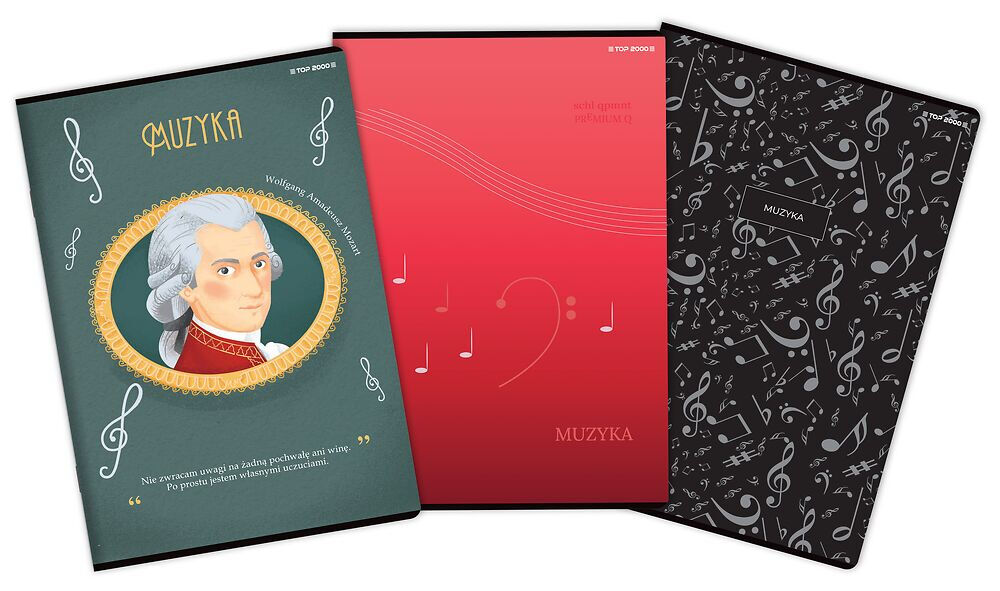 Notový sešit A4 16 listů Muzika | Zet Servis